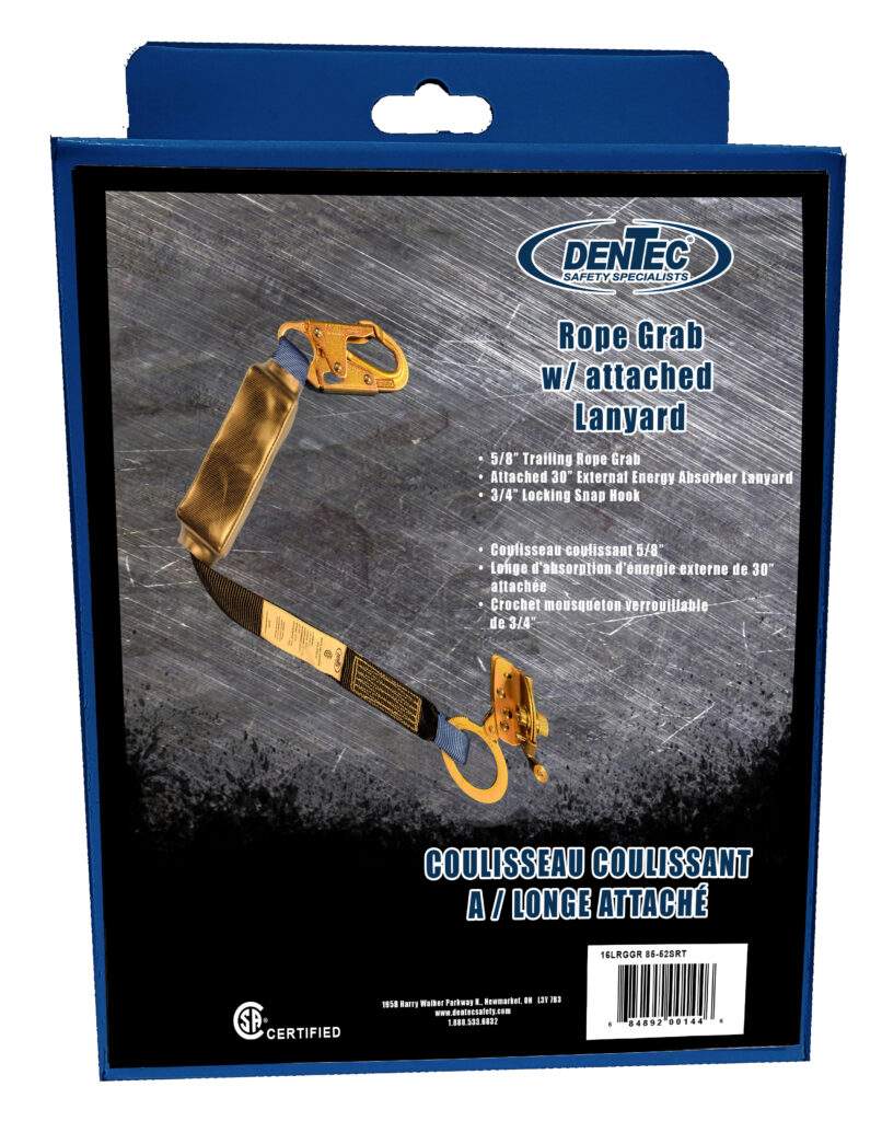 #16LRGGR 85-52SRT- 5/8" TRAILING ROPE GRAB WITH ATTACHED 2' SHOCK PACK ...