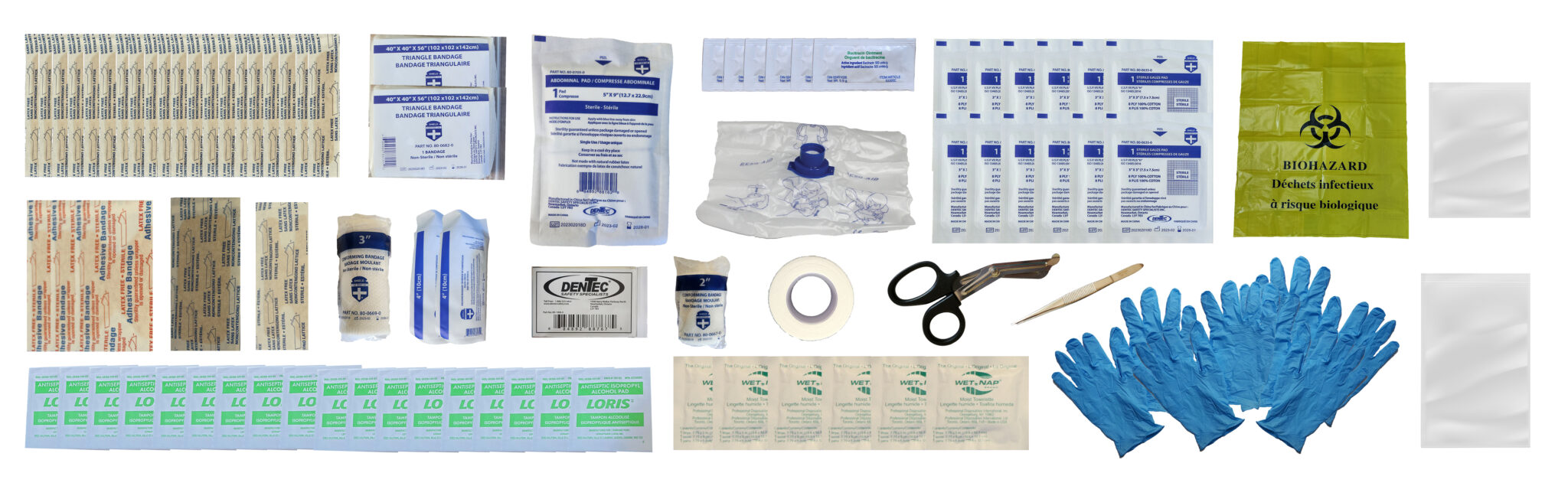 #81CSA-0002-2 CSA Z1220 TYPE 2 BASIC SMALL FIRST AID KIT BULK IN SOFT ...