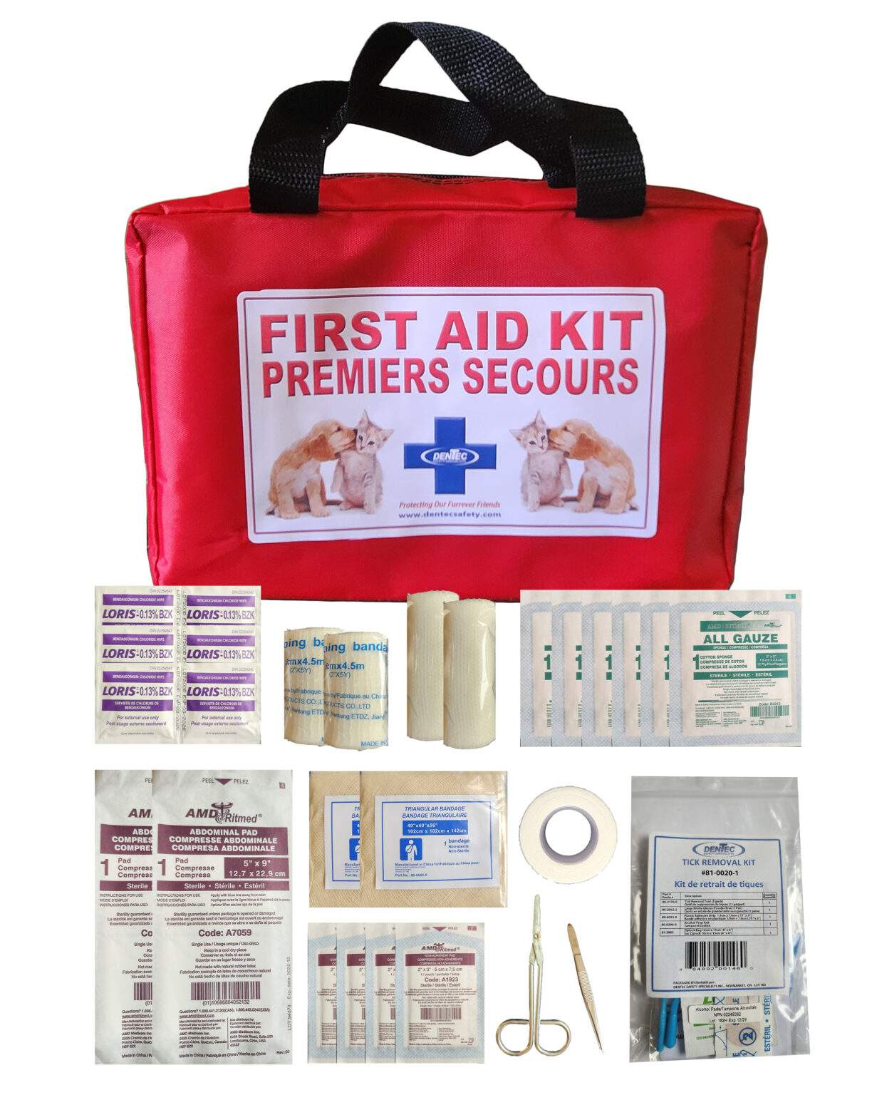 PET SMALL FIRST AID KIT BULK IN SOFT PACK BAG - Dentec Safety ...