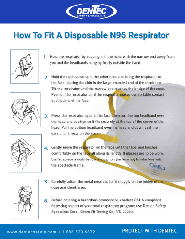 DENTEC How To Fit A Disposable N95 Respirator - Dentec Safety ...